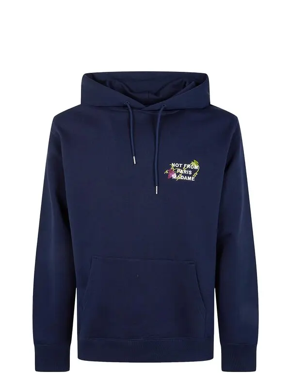 Drole De Monsieur Drôle De "not From Paris Madame" Drawstring Hoodie - Black