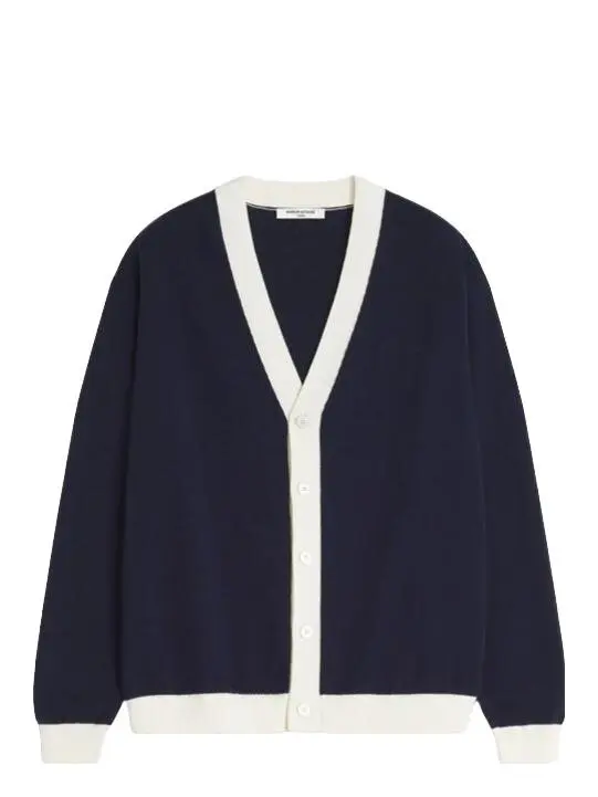 Maison Kitsuné Button Trim Cardigan - Black