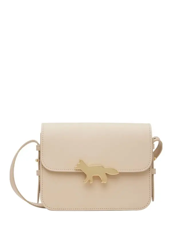 Maison Kitsuné Logo Shoulder Bag - Nude