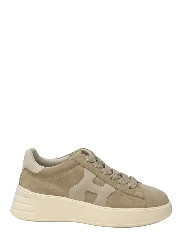 Hogan Rebel Appliqué Lace-up Sneakers - Nude