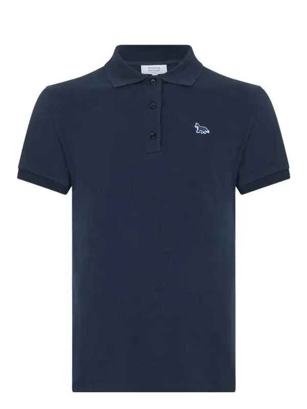 Maison Kitsuné Piqué Logo Polo T-shirt - Blue