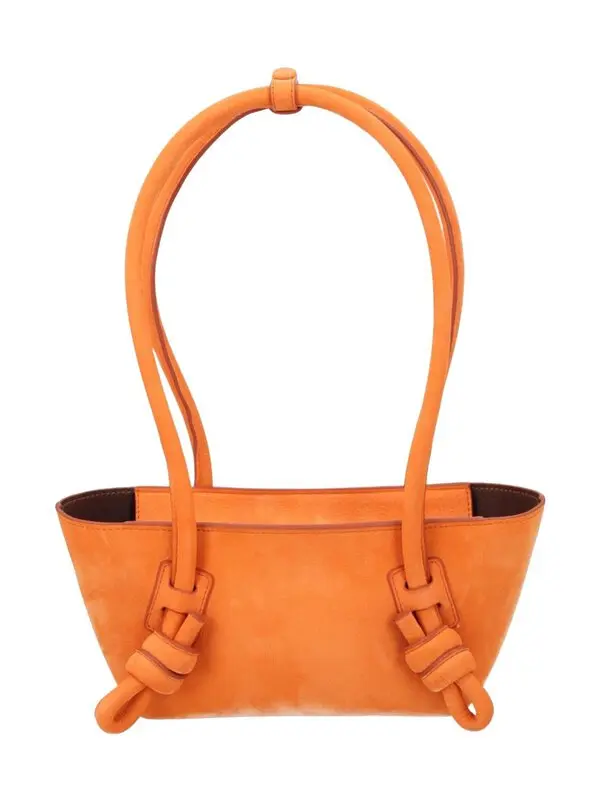 Hereu Fleca Knotted-handle Mini Shoulder Bag - Orange