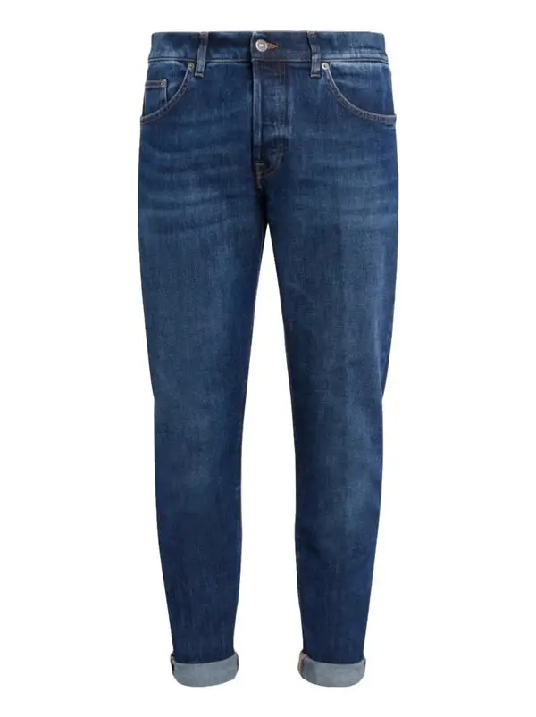 DONDUP Slim-fit Cuffed Jeans - Blue