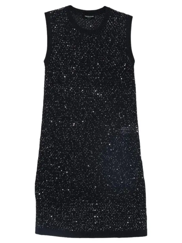Fabiana Filippi Embellished Sleeveless Mini Dress - Blue