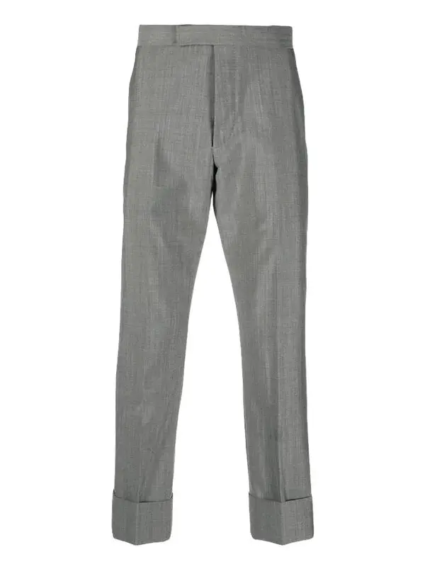 Thom Browne Mid-rise Tailored Trousers - Light Gray