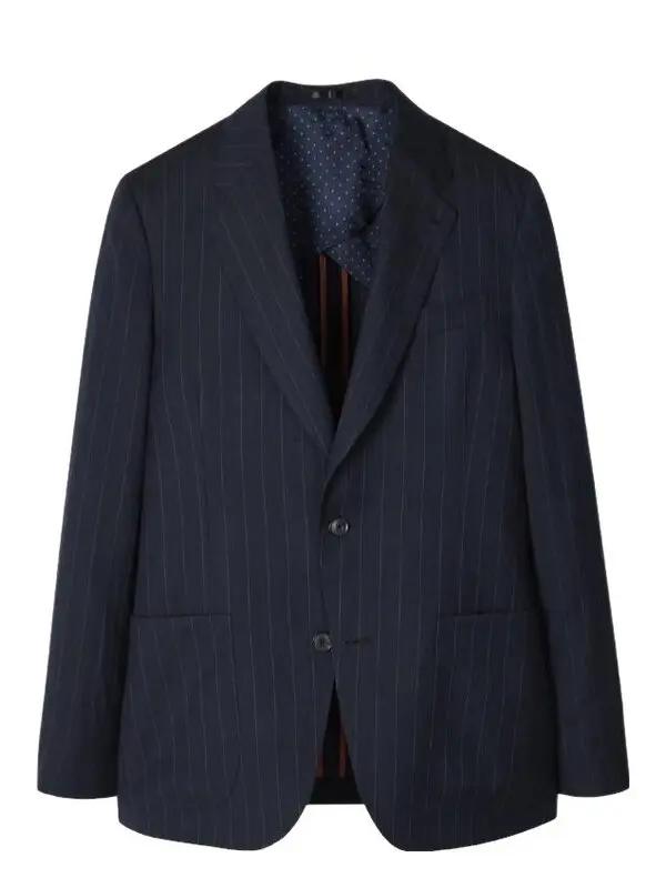 Paul Smith Pinstripe Two-button Blazer - Black