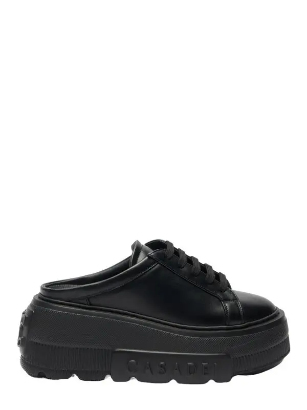Casadei Nexus Platform Slip-on Sneakers - Black