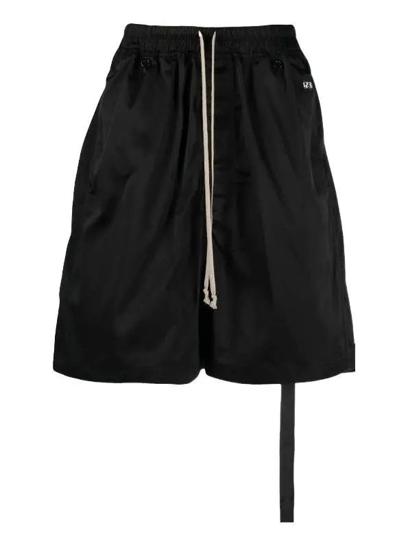 Rick Owens Logo Detail Shorts - Black