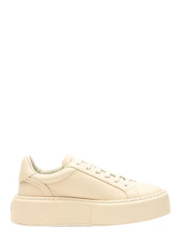 Casadei I-box Platform Low-top Sneakers - Milk Color