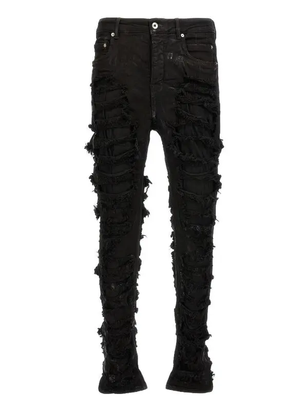 Rick Owens Luxor Detroit Low-rise Skinny Jeans - Black