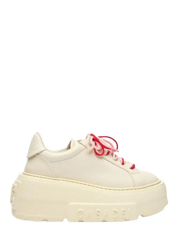 Casadei Nexus Platform Low-top Sneakers - Milk