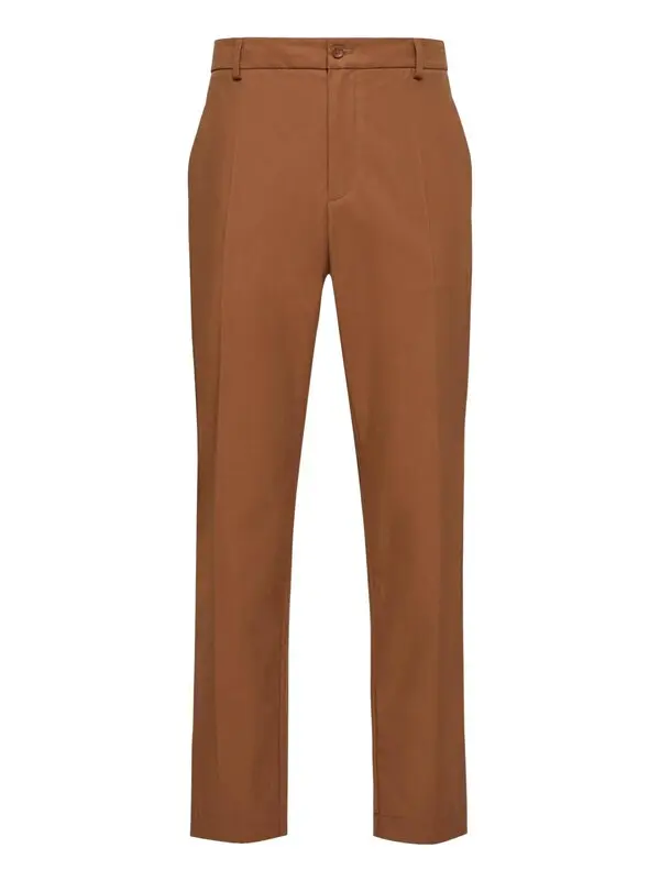 Moncler Technical Cotton Blend Trousers - Light Brown