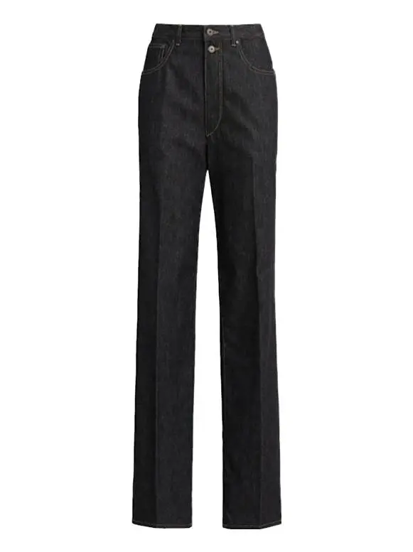 LEMAIRE High Waist Straight Leg Denim Jeans - No