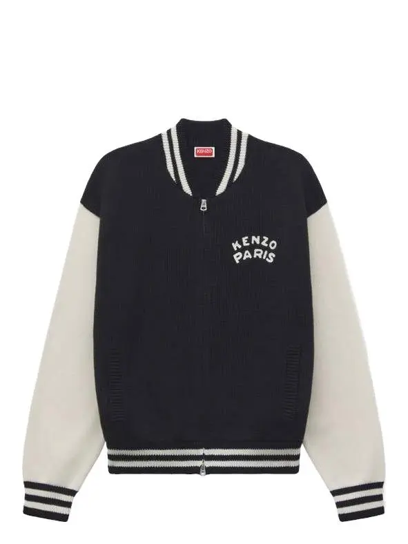Kenzo Emblem Varsity Cardigan - Black