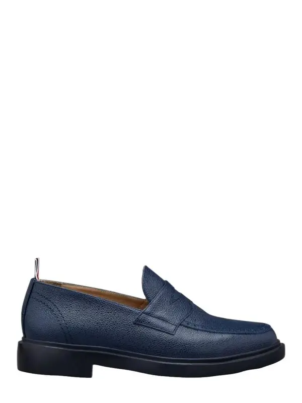 Thom Browne Classic Penny Leather Loafers - Navy Blue