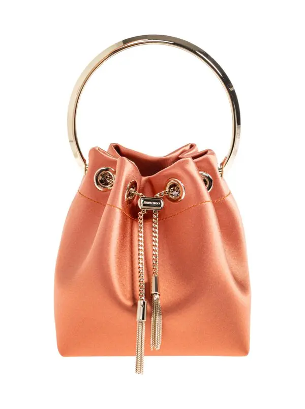 JIMMY CHOO Bon Bon Ring-handle Bucket Bag - Pink