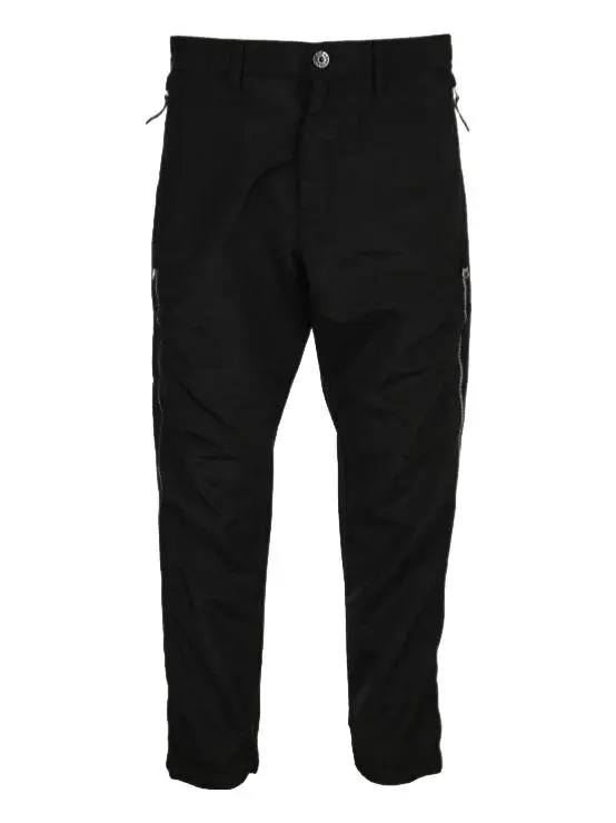 Stone Island Zip-detail Trousers - Black