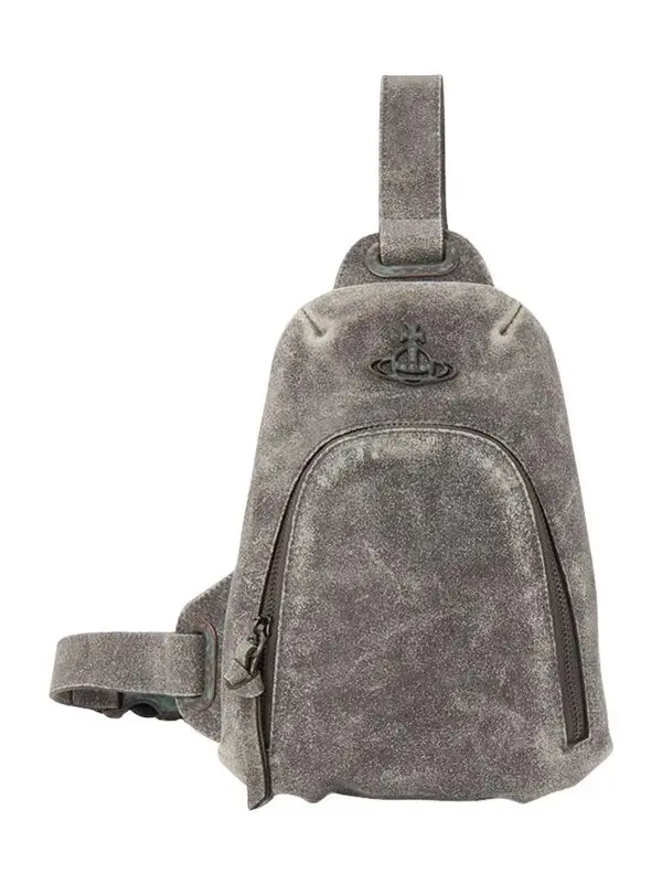 VIVIENNE WESTWOOD Zippered Chest Bag - Gray