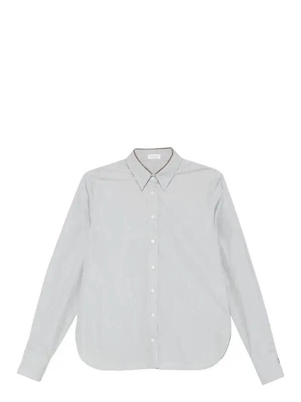 Brunello Cucinelli Pinstripe Button-down Shirt - Grey