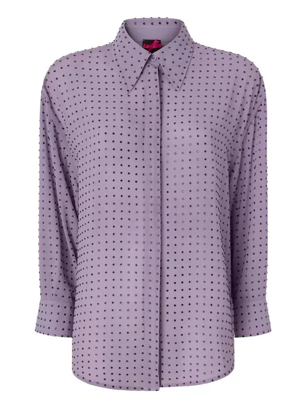 Pinko Stud-embellished Shirt - Purple