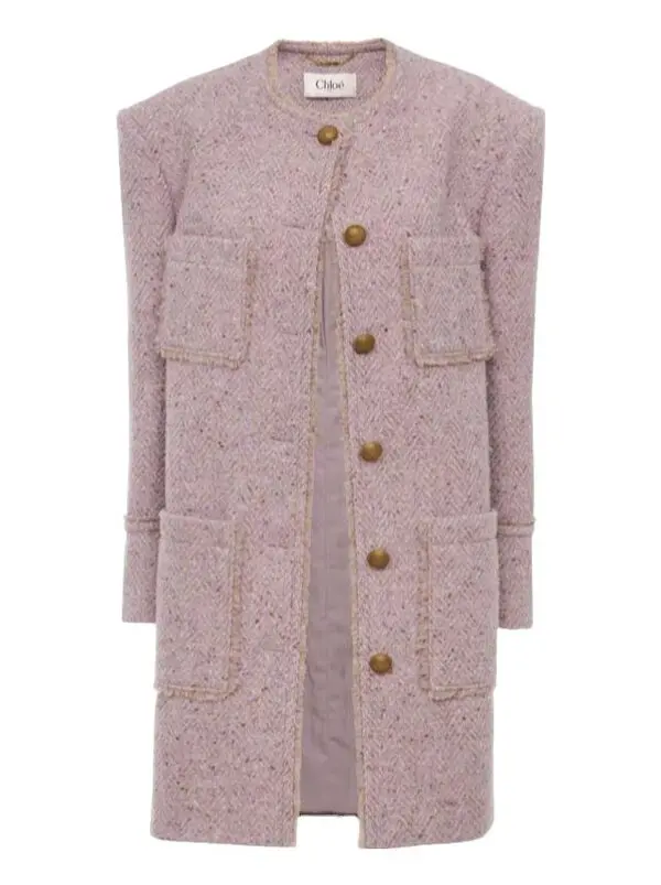 Chloé Button Patch Pocket Coat - No