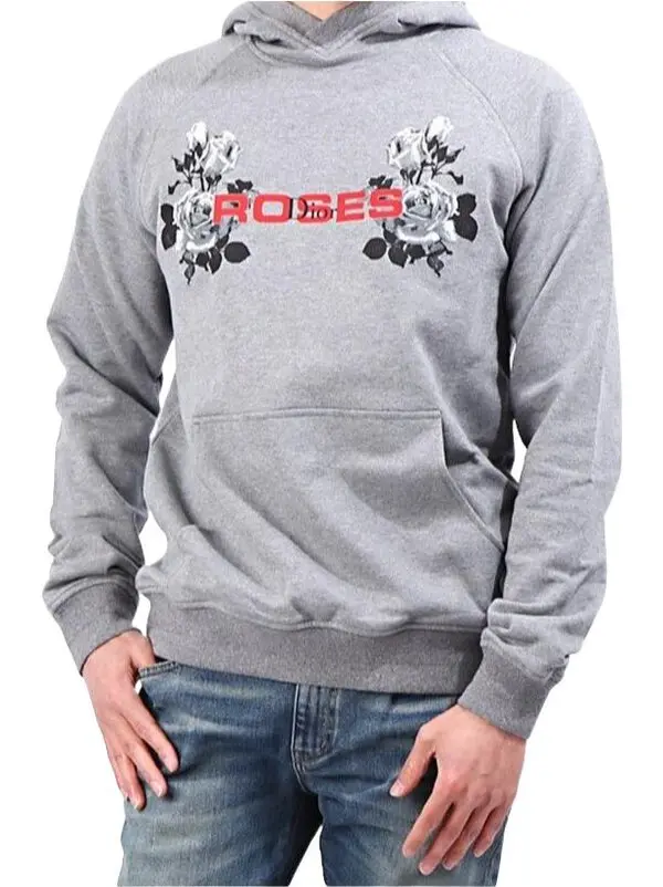 Dior Long Sleeve Hooded Sweatshirt - Grey