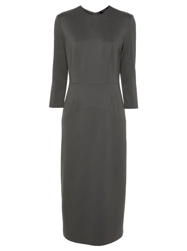Fabiana Filippi Crewneck Midi Dress - Black