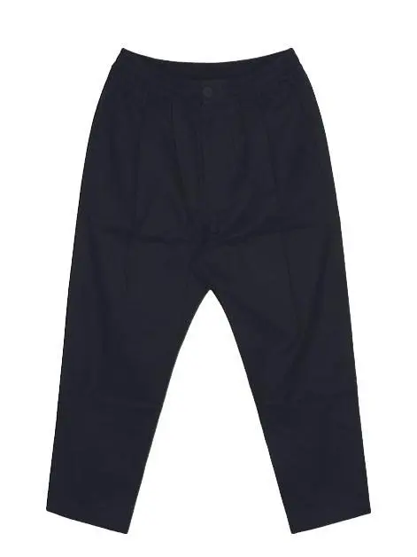Studio Nicholson Elastic Waist Button Detailed Casual Pants - Deep Navy Blue