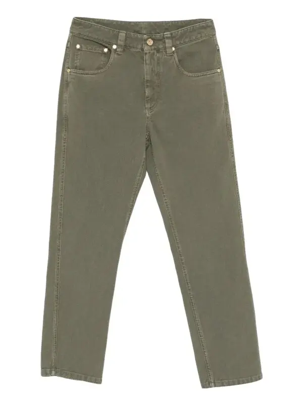 Brunello Cucinelli Five-pocket Jeans - Green