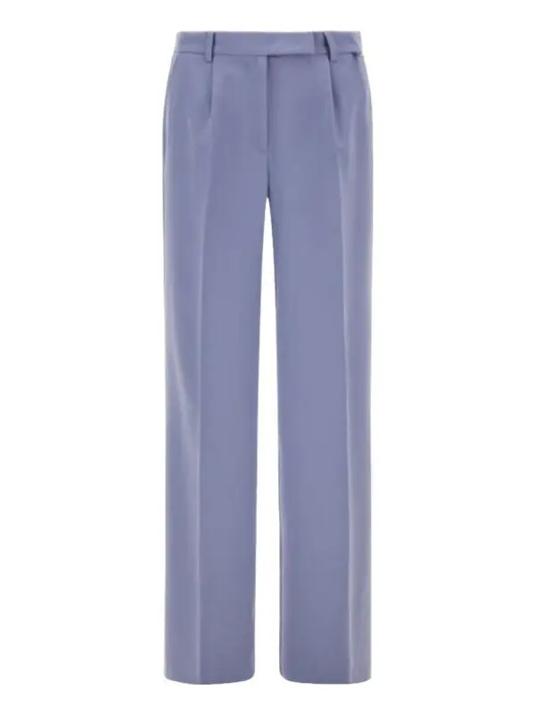 Herno Tailored Straight Leg Trousers - Light Blue