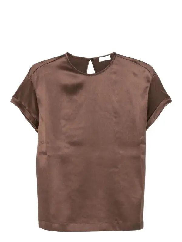 Brunello Cucinelli Embellished Blouse - Brown