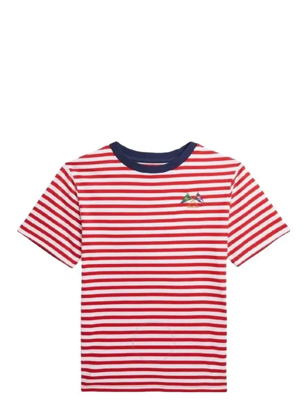 Polo Ralph Lauren Striped Cotton T-shirt - Red