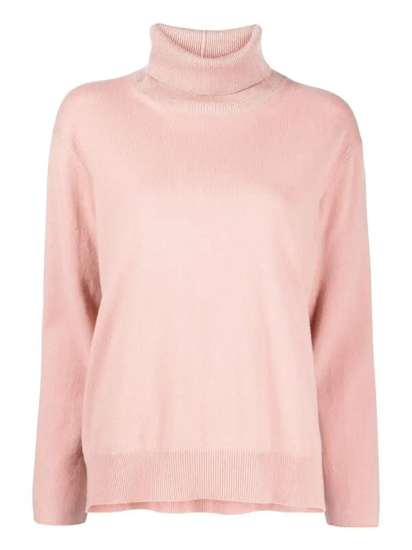 Fabiana Filippi Glitter Detail Roll Neck Jumper - Pink