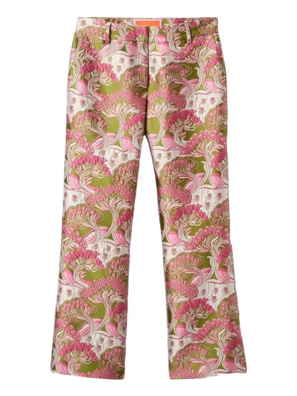 La DoubleJ Printed Ankle-length Trousers - Nude