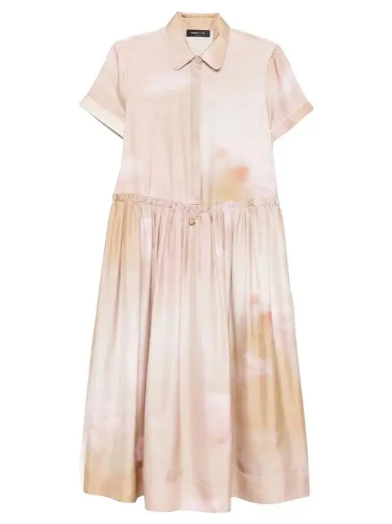 Fabiana Filippi Collared Midi Dress - Nude
