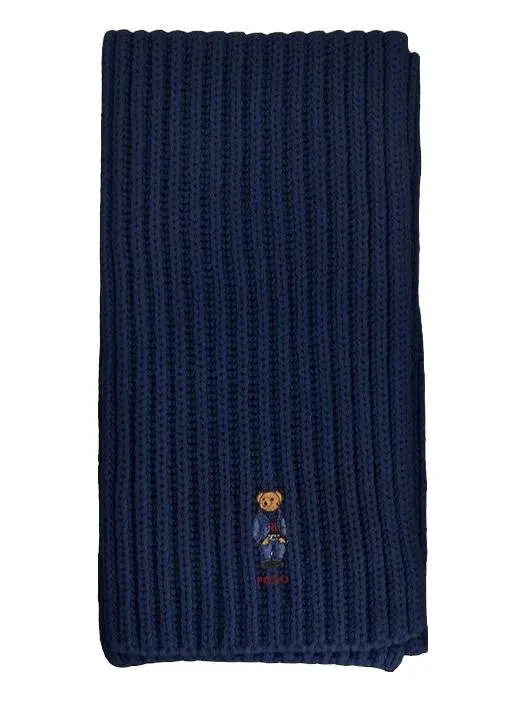 Polo Ralph Lauren Brocade Knit Scarf - Black