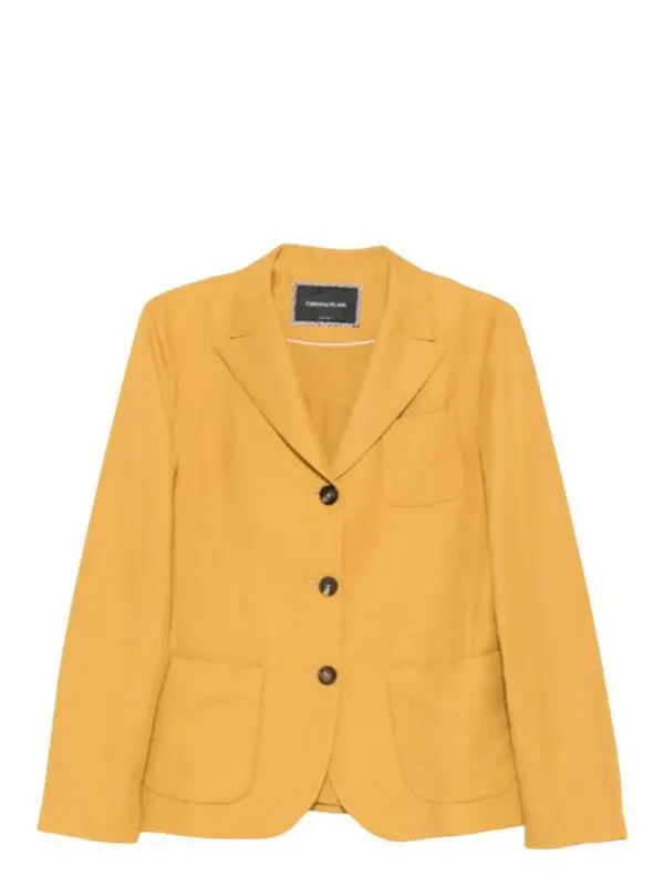 Fabiana Filippi Buttoned Pocket Blazer - Orange