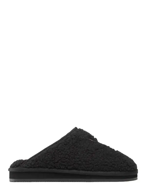 Polo Ralph Lauren Graphic Embroidered Round Toe Slippers - Black