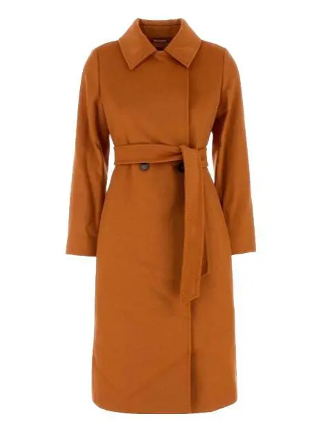 Max Mara Double-breasted Belted Coat - Brown