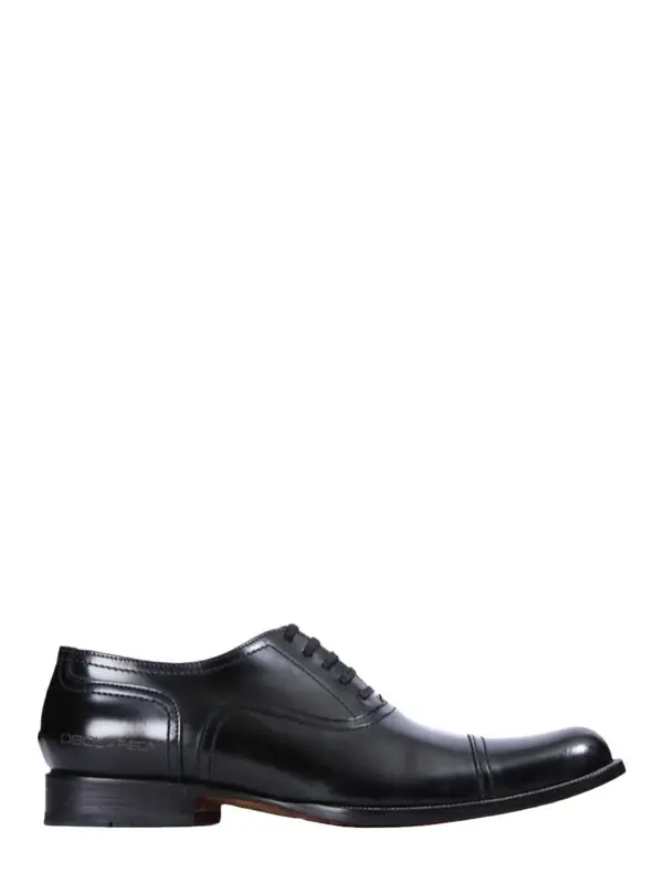 Dsquared2 Leather Lace-up Oxford Shoes - Black