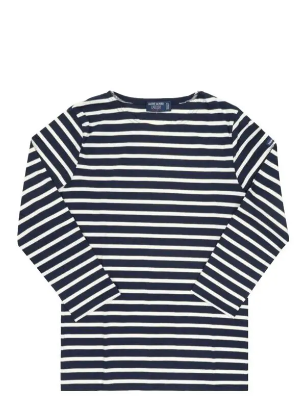 Saint James Striped Long Sleeve Crewneck T-shirt - Blue