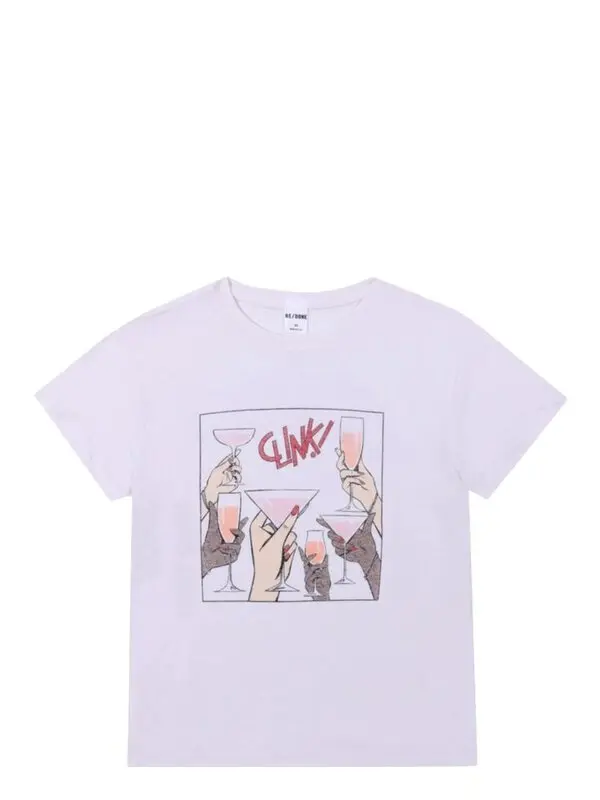 RE/DONE Graphic Print T-shirt - White
