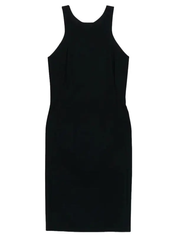 Patrizia Pepe Crewneck Midi Dress - Black