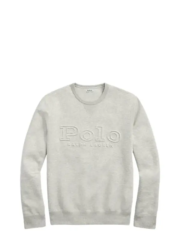 Polo Ralph Lauren Long-sleeved Sweatshirt With Embossed Logo - Grey