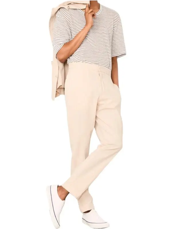 Officine Générale Joseph Tapered Leg Trousers - Cream