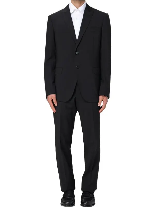 Emporio Armani Single-breasted Tailored Suit - Black