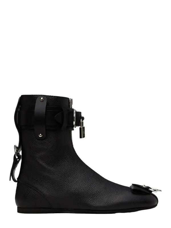 J.W.ANDERSON Padlock Zipper Boots - Black