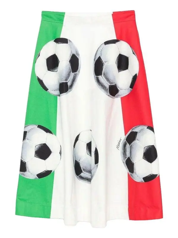 Moschino La Prima' Midi Skirt - White