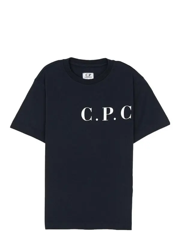 C.P. COMPANY Logo Print Crewneck T-shirt - Black