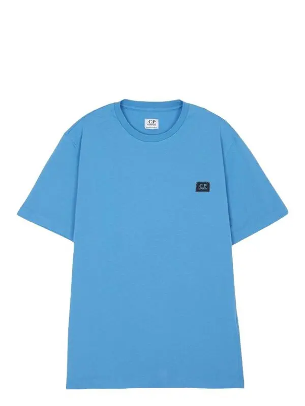 C.P. COMPANY Short-sleeved T-shirt With Logo - Blue